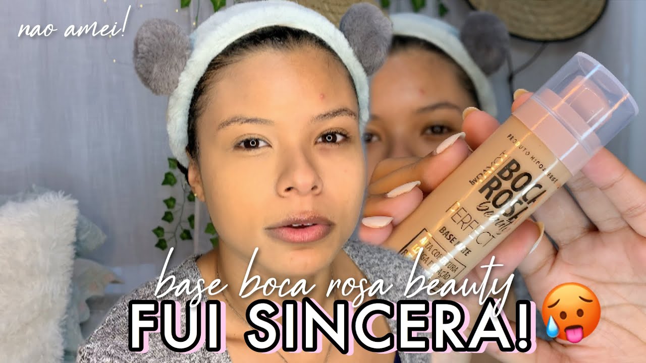 TESTEI A BASE DA BOCA ROSA!!! | PRIMEIRAS IMPRESSÕES - Maquiagem para Noite