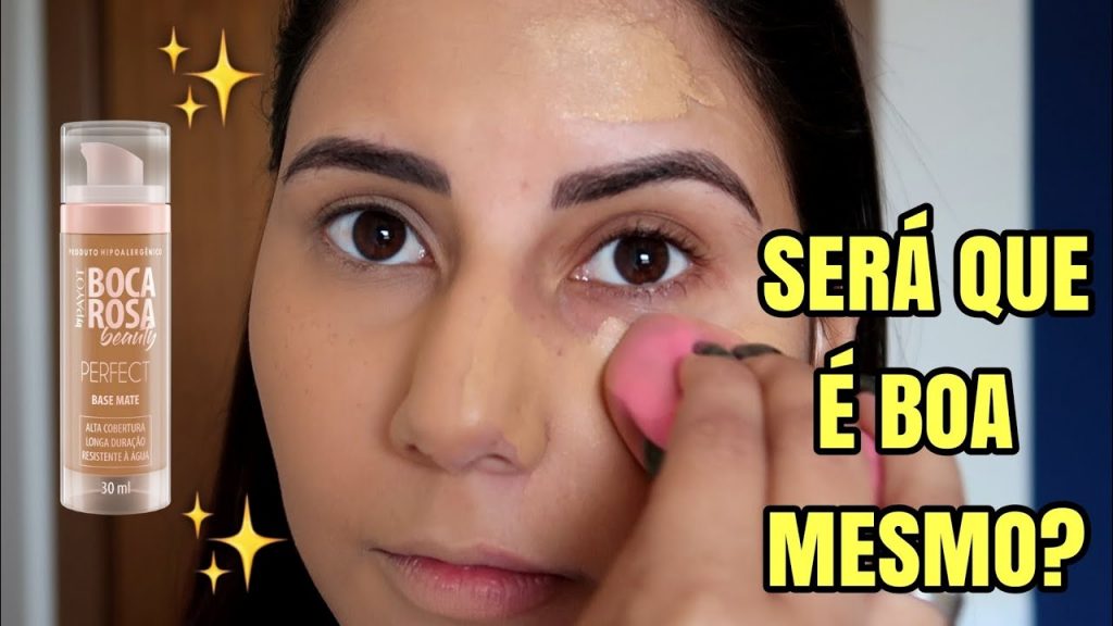 BASE BOCA ROSA- RESENHA da BASE, FUNCIONA OU DECEPCIONA ? - Maquiagem ...