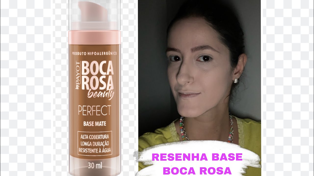 RESENHA BASE BOCA ROSA BEAUTY | TESTANDO MAKES - Maquiagem para Noite