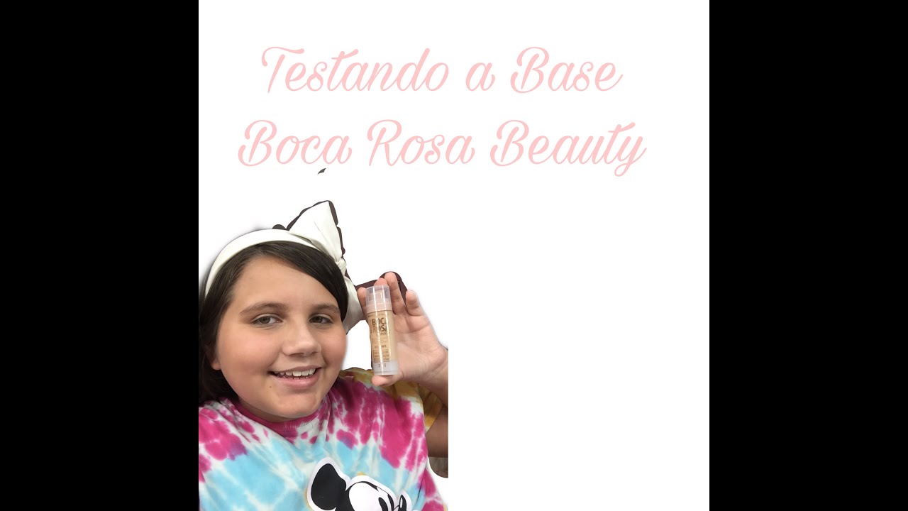 Testando a base da Boca Rosa beauty. - Maquiagem para Noite