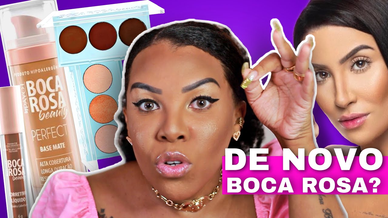 As MAKES da BOCA ROSA estão DIFERENTES ??? por Luany Cristina ...